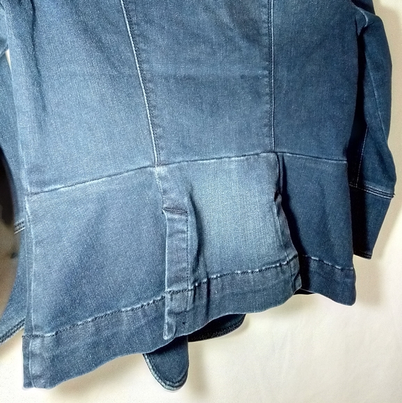 bebe | Jackets & Coats | Bebe Denim Band Jacket | Poshmark